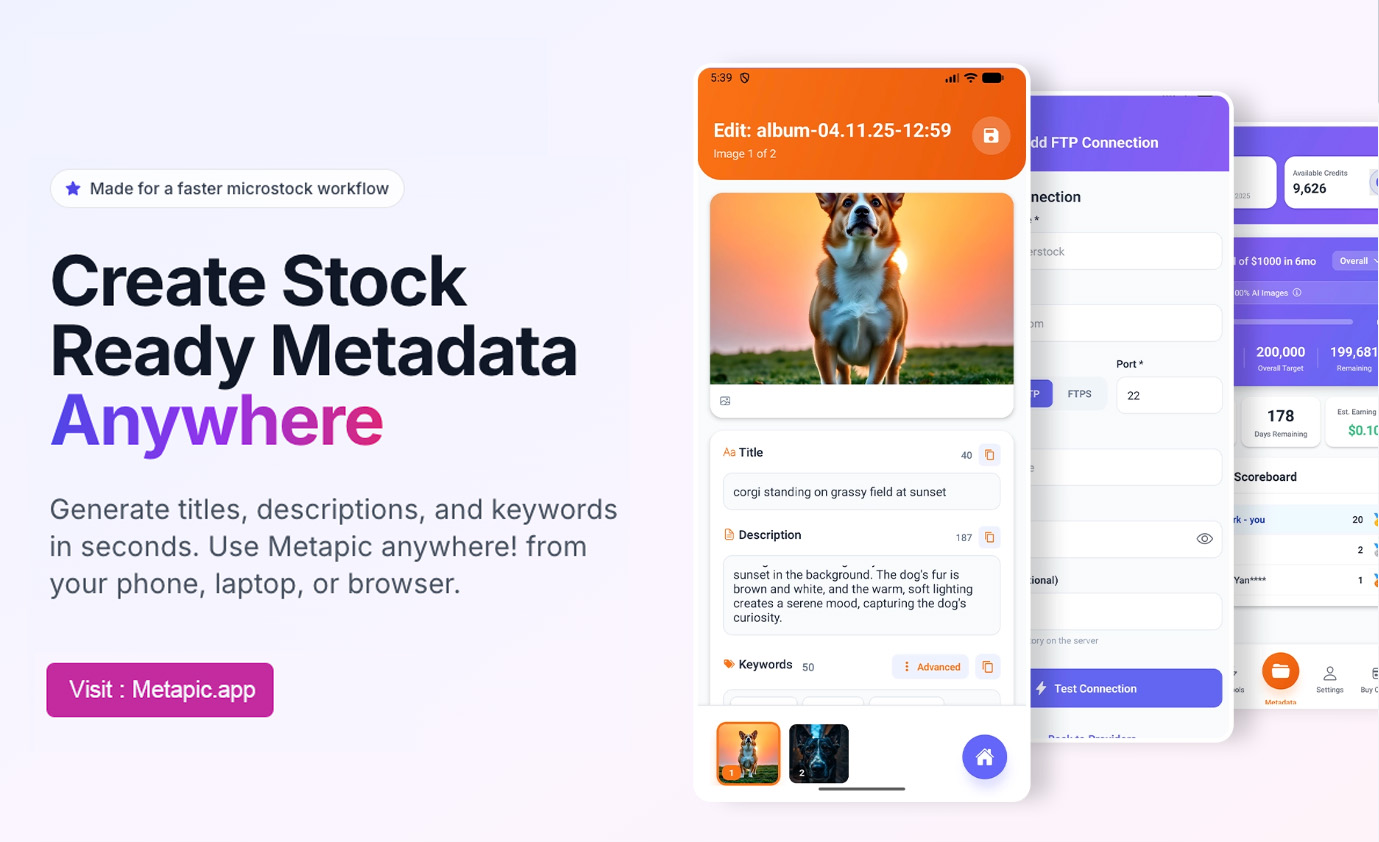 AI Metadata Generator | Best AI Keyword Generator for Microstock 2025 ...
